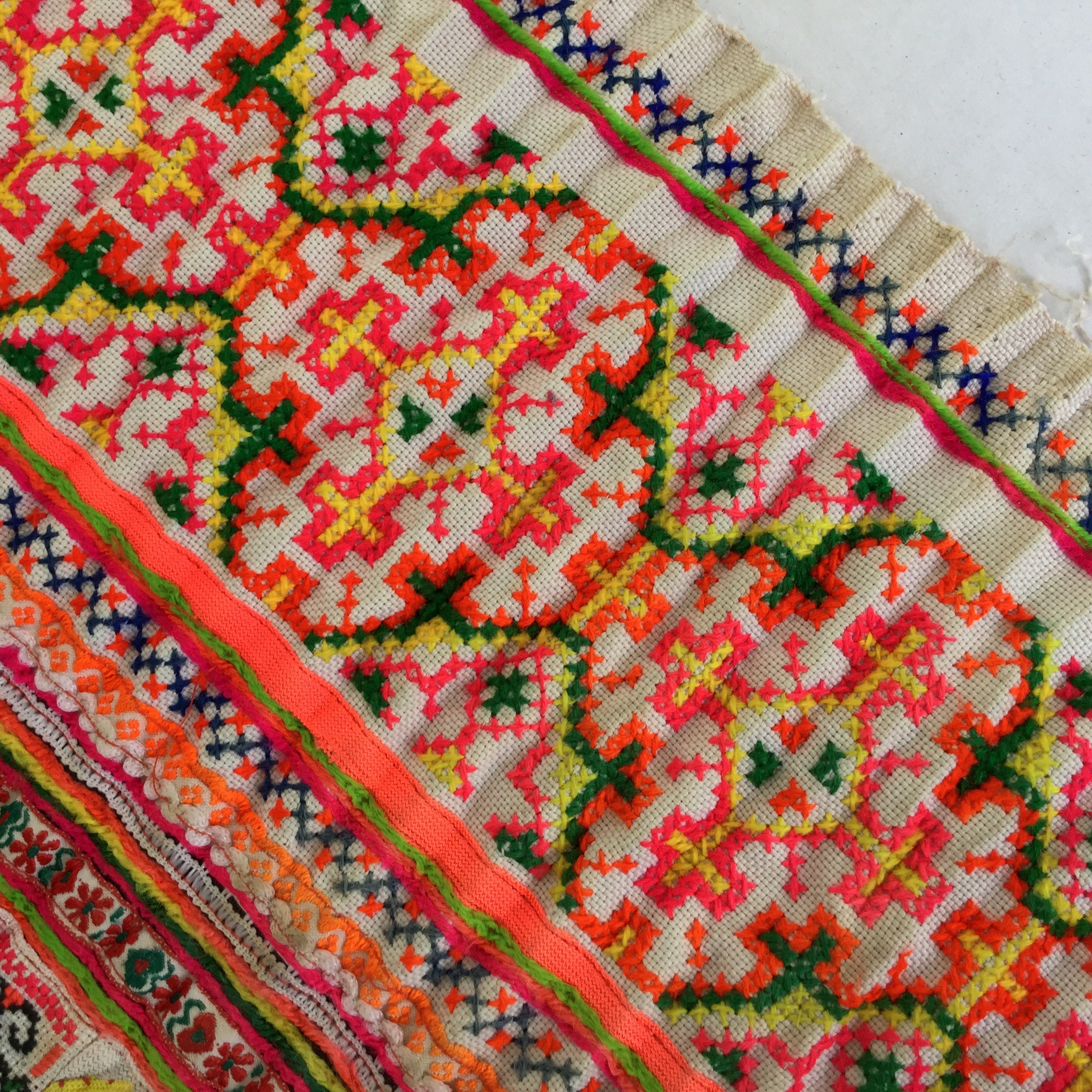 1.65 Meters Long Hmong old nylon Batik fabric Vintage nylon | Etsy