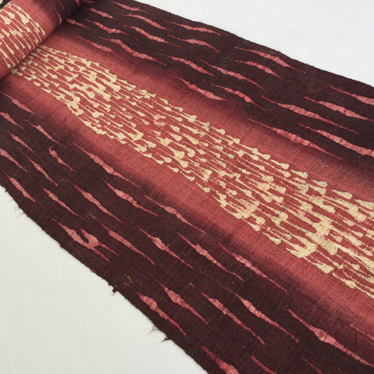 SALE!!!! 2.10 Meters Long Natural Hmong Hemp Fabric, Vintage Hemp Hand ...
