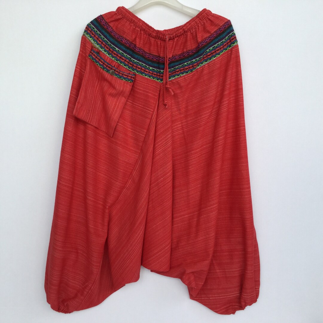 Hot Price !!!!! PG05 Red Alladin Pants, Harem Pants, Hmong Pants ...