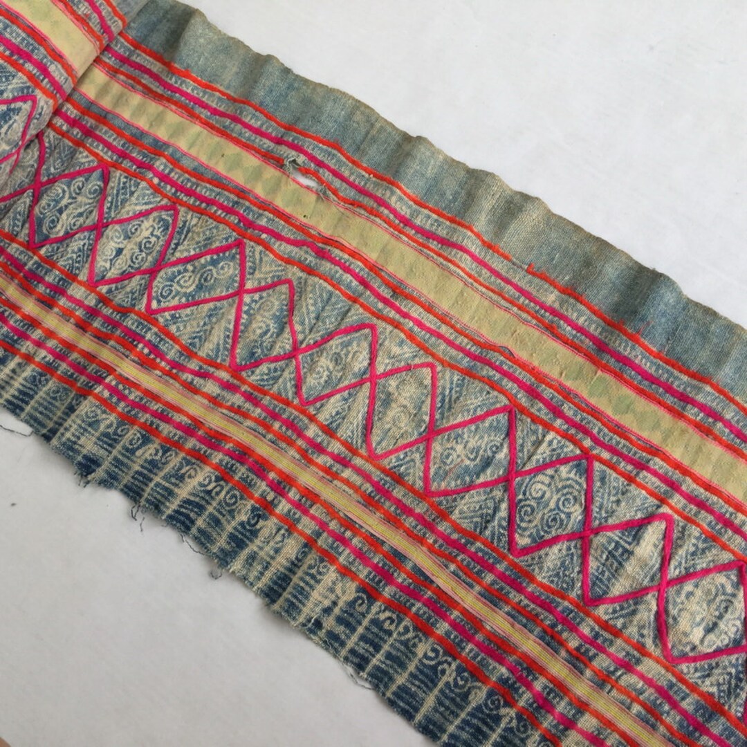 Big Sale!! 4.30 M Long Natural Hmong Hemp Fabric,vintage Hemp Hand Dyed ...