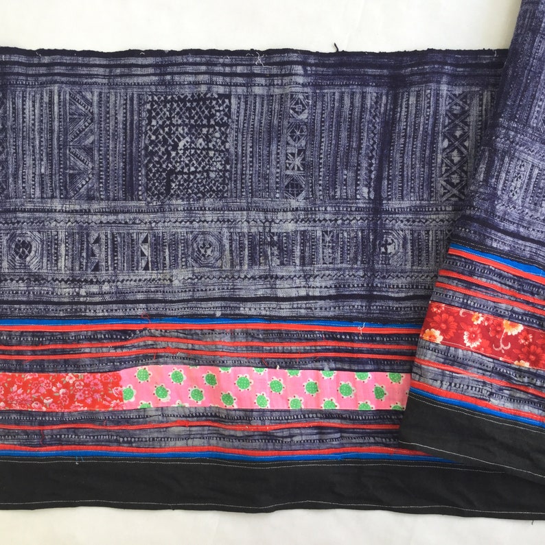 Special!!! Natural Hmong Hemp Fabric,vintage Hemp Hand Dyed Hmong Hill ...