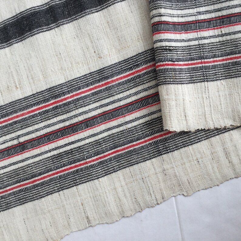 2.10 Meters Long White Natural Hmong Hemp Fabric,vintage Hemp Hand Dyed ...
