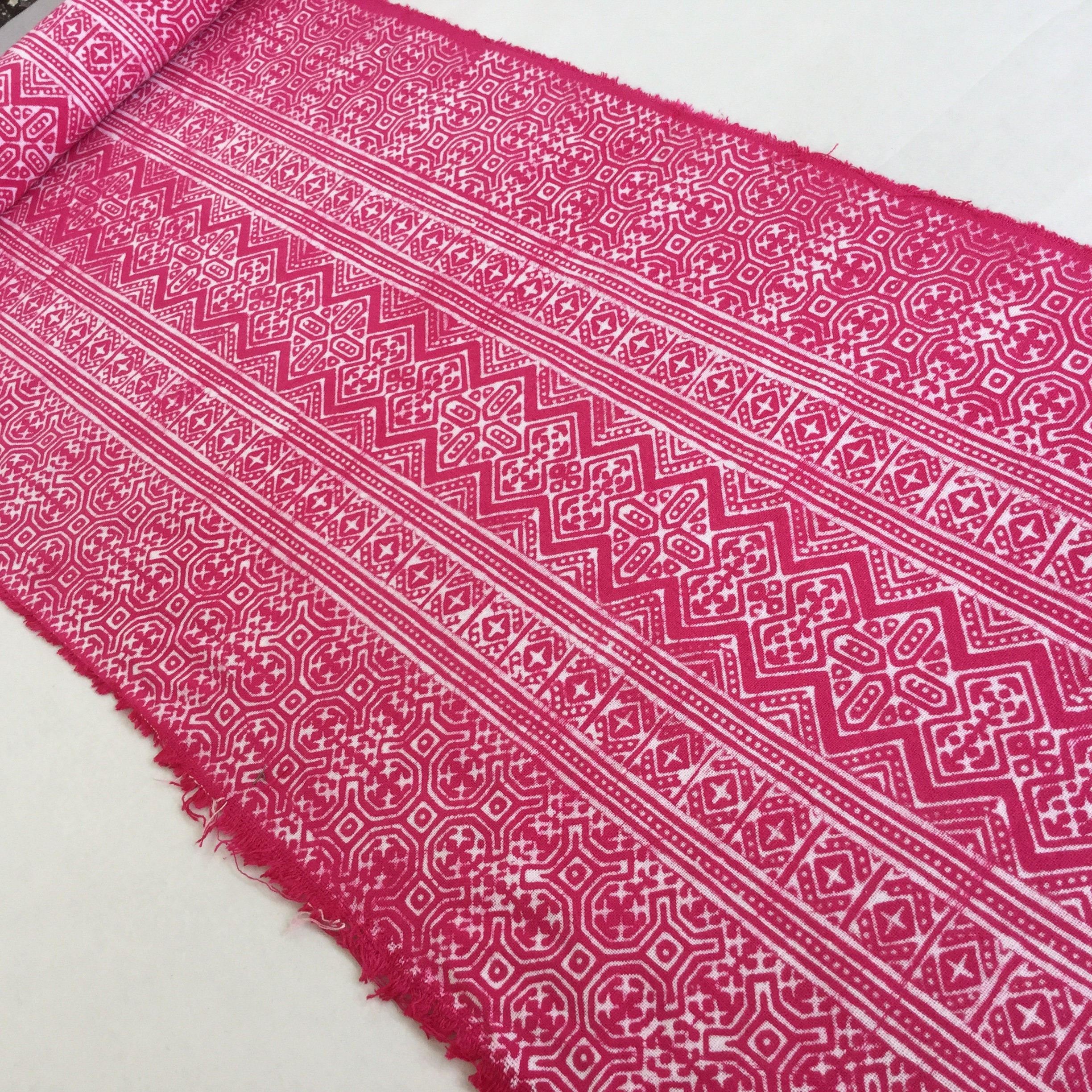 Craft Supplies & Tools ST08 2.15 M Hmong cotton,vintage Batik fabric ...