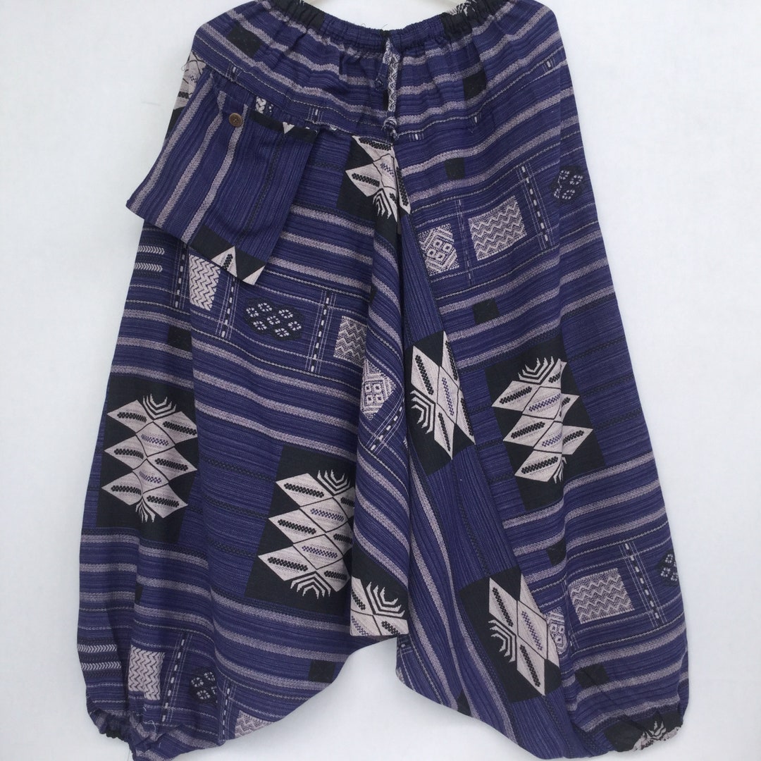 Hot Price !!!!! CK8 Blue Alladin Pants, Harem Pants, Hmong Pants ...