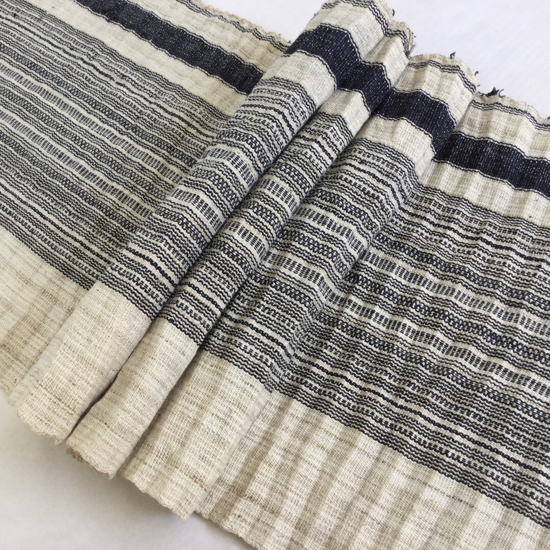 2.10 Meters Long White Natural Hmong Hemp Fabric,vintage Hemp Hand Dyed ...