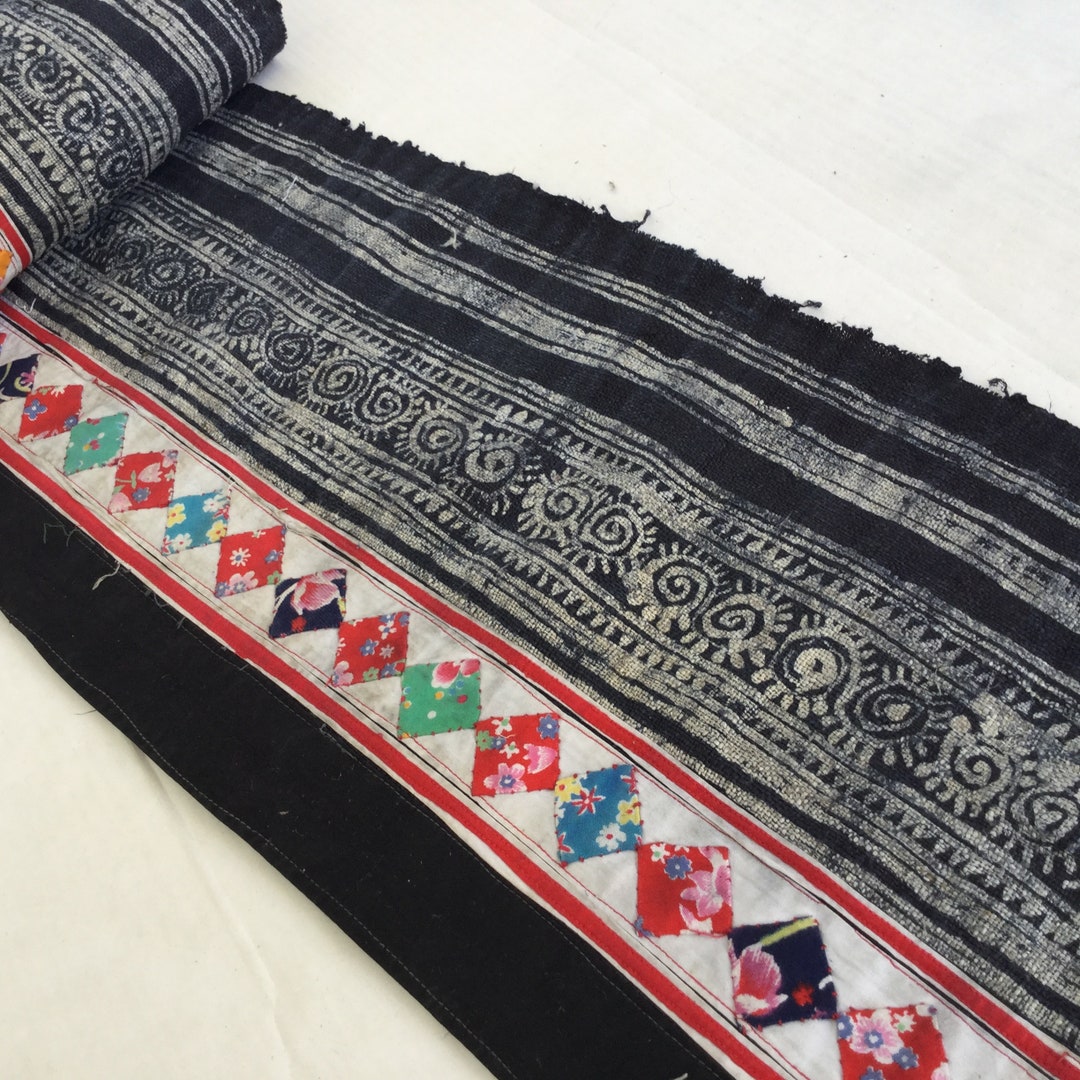 Special!!! Natural Hmong Hemp Fabric,vintage Hemp Hand Dyed Hmong Hill ...