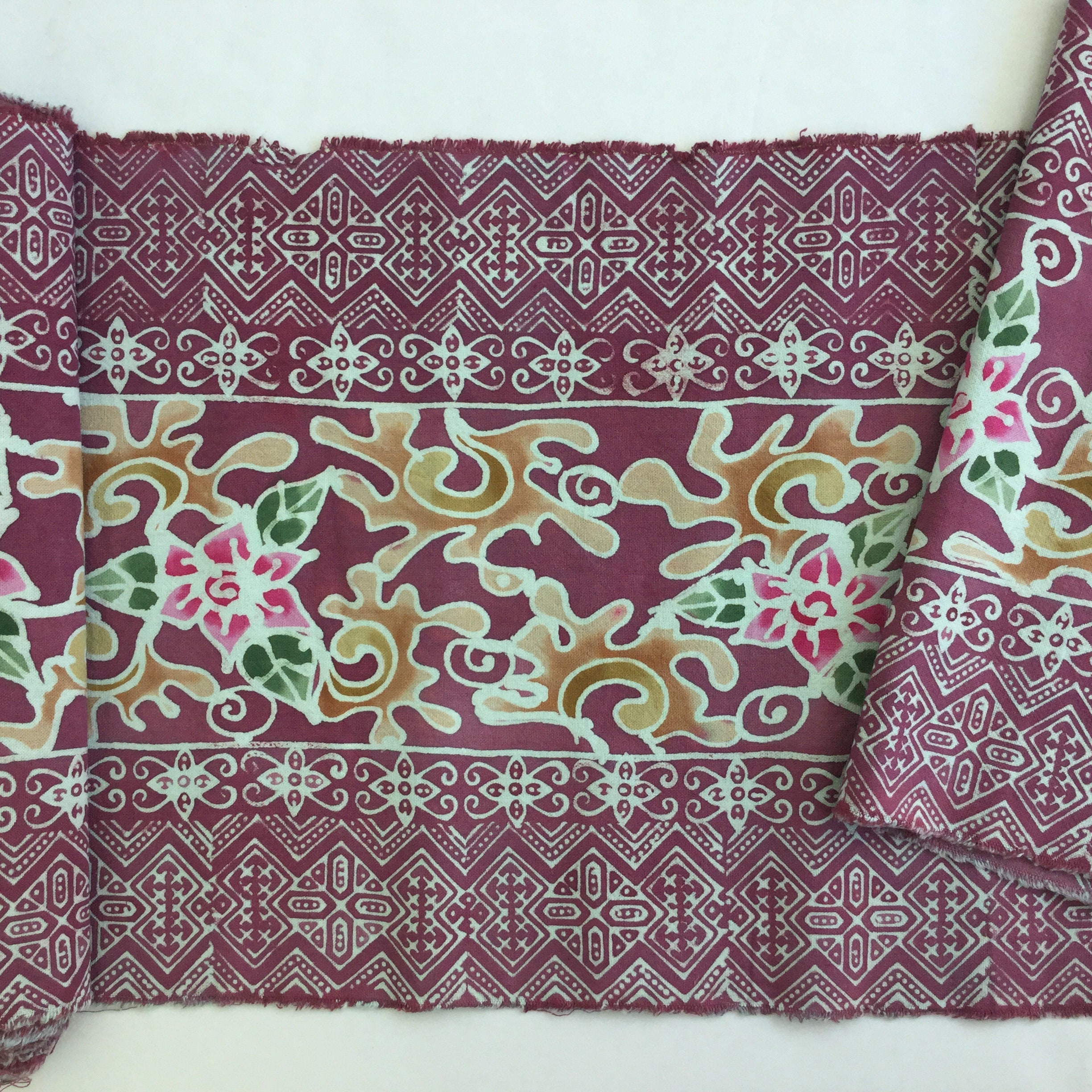 Sale Hmong cottonvintage Batik fabric textilestable | Etsy