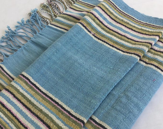 1.50 Meters Long Blue and Straight Line Cotton Fabric ,soft Fabric ...