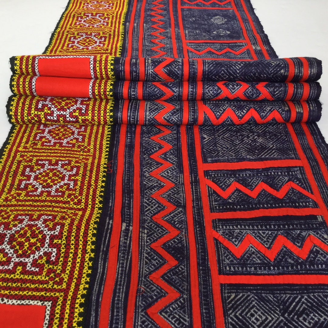 Special!!! Natural Hmong Hemp Fabric, Vintage Hemp Hand Dyed Hmong Hill ...