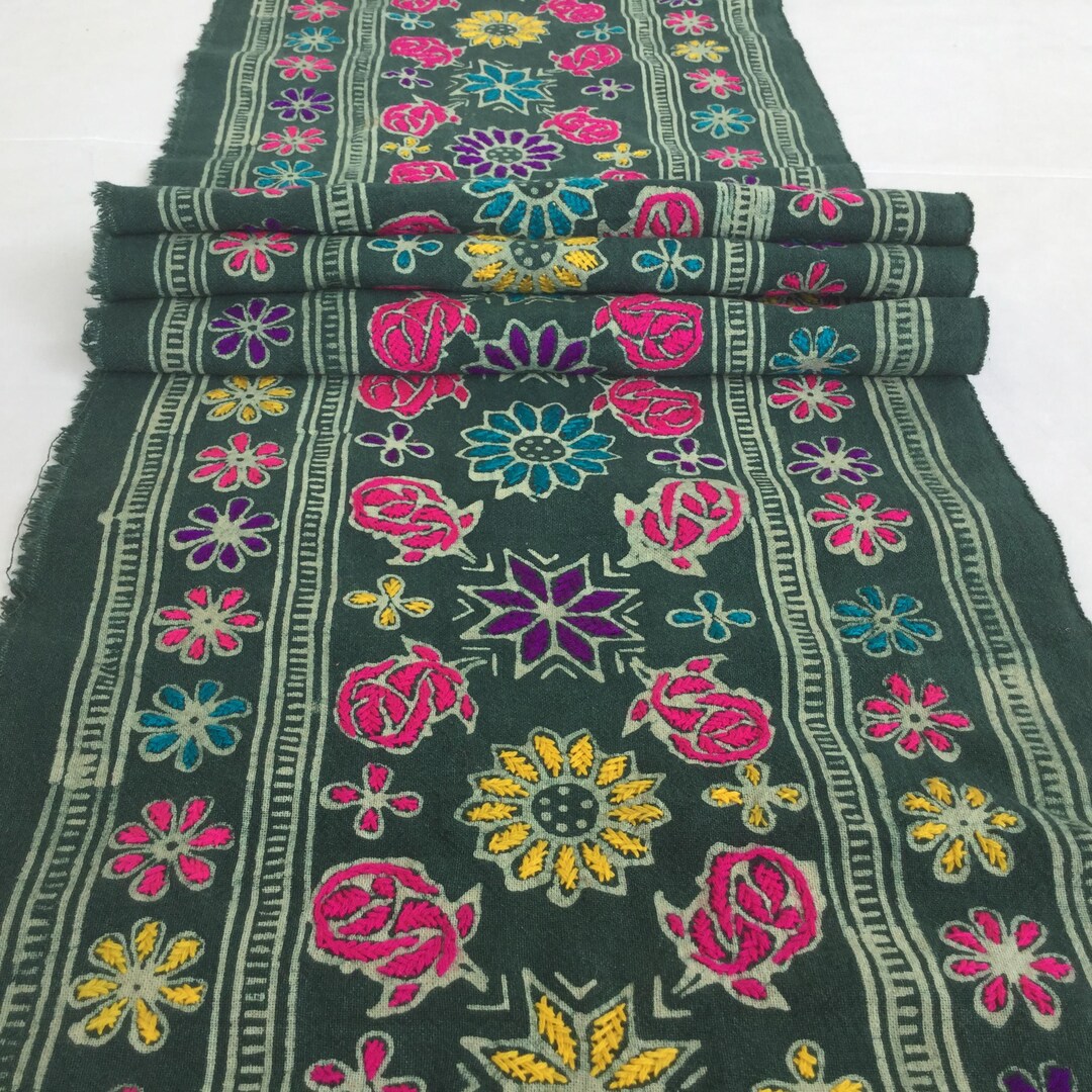 2.10 Meters Long Hmong Cotton Indigo Batik Fabric, Vintage Cotton ...