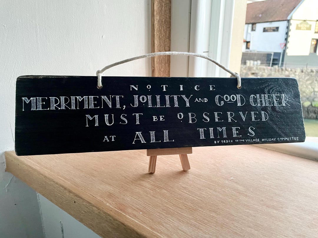 Novelty Handpainted Unique Retro Victorian Notice Sign. - Etsy