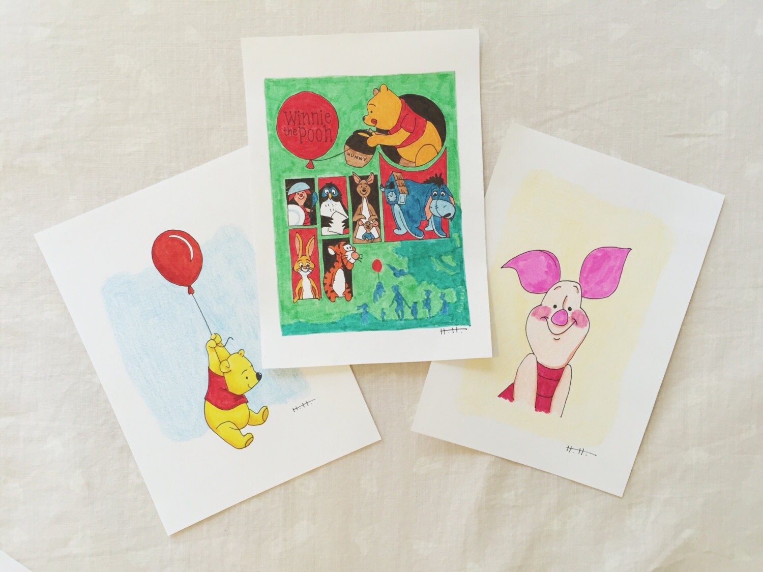 WINNIE the POOH POSTER - Disney Winnie the Pooh Characters Poster ...