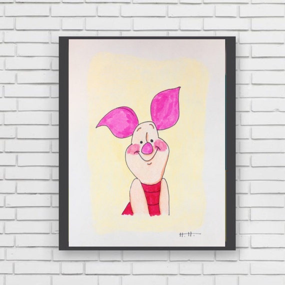 SWEET LITTLE PIGLET Original Disney Artwork Illustration - Etsy