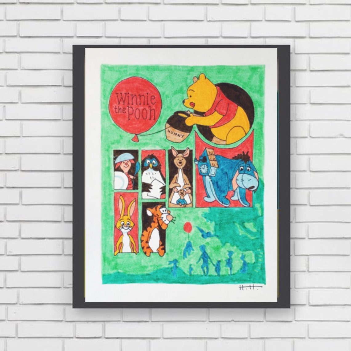WINNIE the POOH POSTER - Disney Winnie the Pooh Characters Poster ...