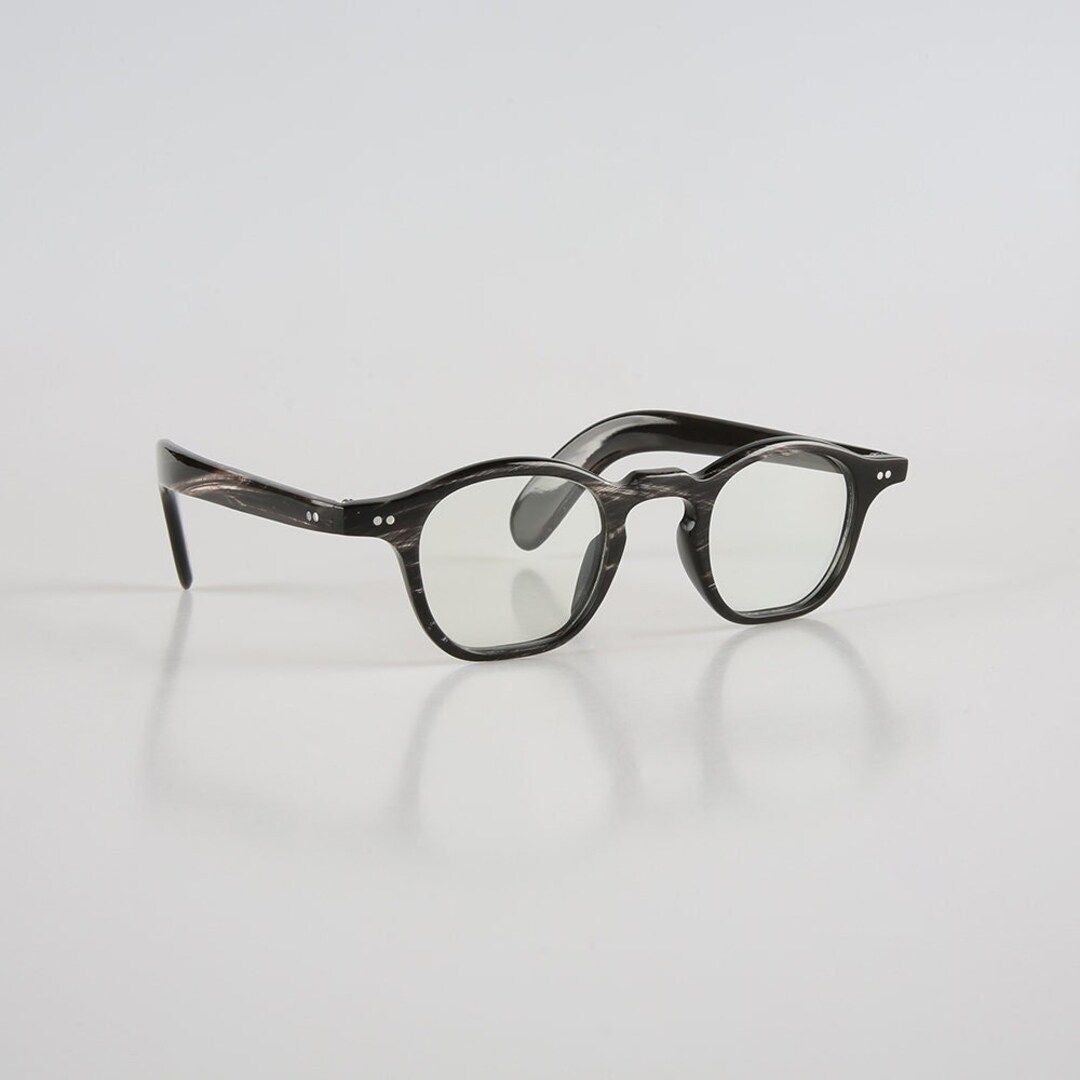 Handmade Buffalo Horn Glasses Frames: Black & White Striped Classic ...