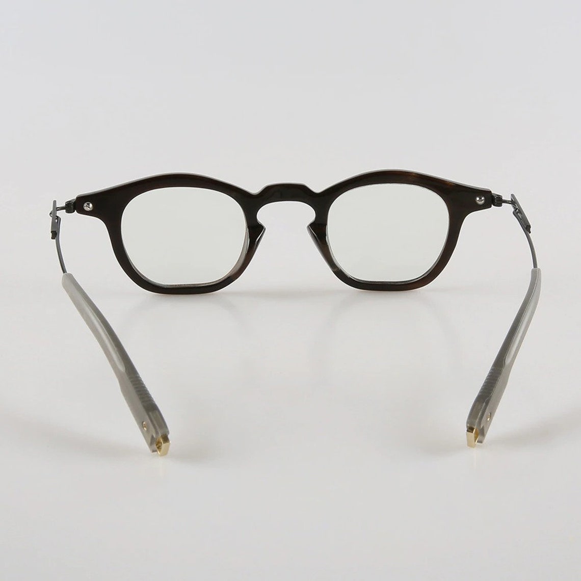 Handmade Buffalo Horn Glasses Frames: German Style Titanium Eyeglasses ...