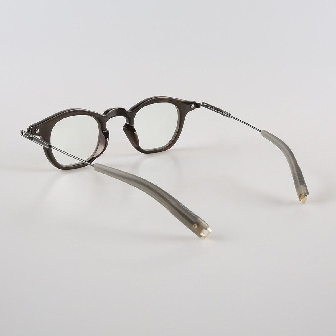 Handmade Buffalo Horn Glasses Frames: German Style Titanium Eyeglasses ...