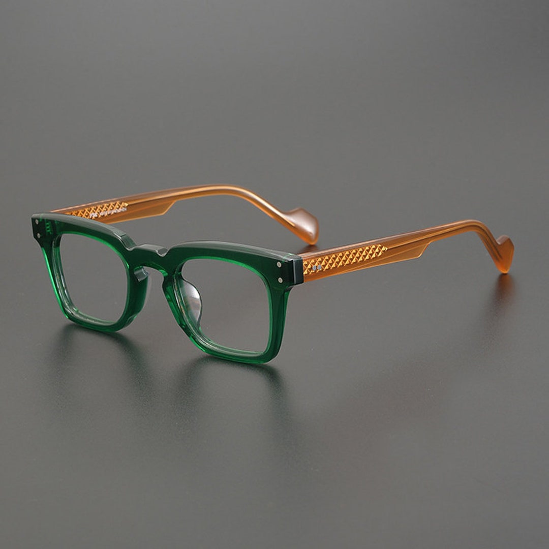 Vintage Japanese Style Handmade Rectangular Acetate Classic Frames ...