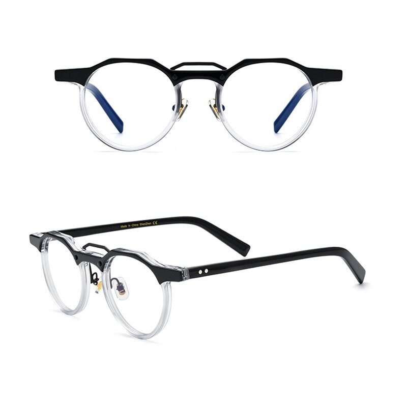 Vintage Japanese Style Acetate Arch Bridge Handmade Frames Glasses ...