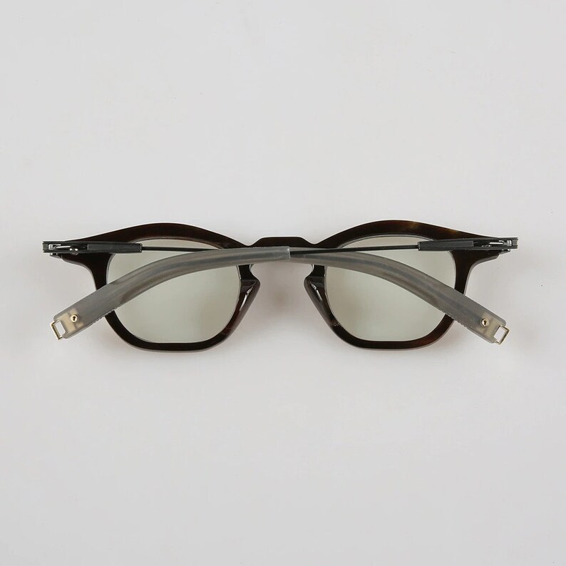 Handmade Buffalo Horn Glasses Frames: German Style Titanium Eyeglasses ...