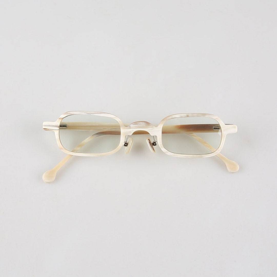 Genuine Natural Horn Handmade Rectangular Glasses Frames - Men - Women ...