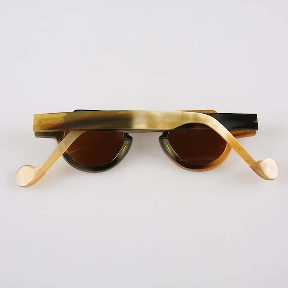 Genuine Natural Horn Handmade Round Glasses Frames S… - Gem