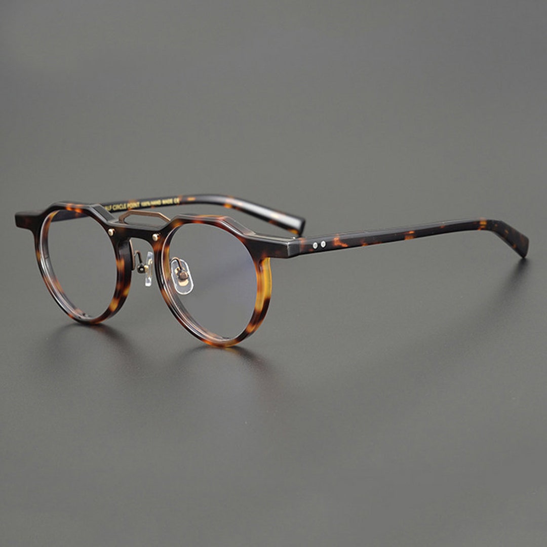 Vintage Japanese Style Acetate Arch Bridge Handmade Frames Glasses ...