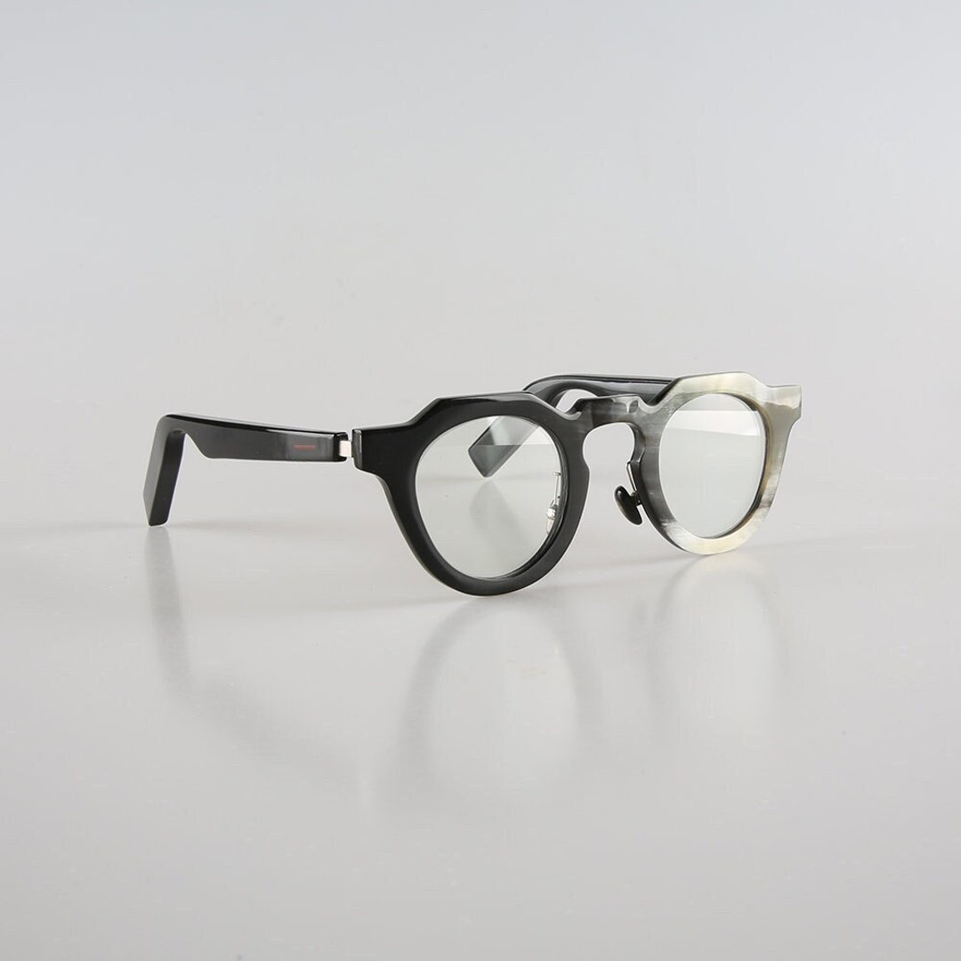 Genuine Natural Horn Handmade Glasses Frames Adjustable Temples Men ...
