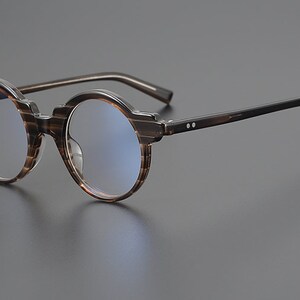 Vintage Thick Round Style Handmade Acetate Round Frames Thick Glasses ...