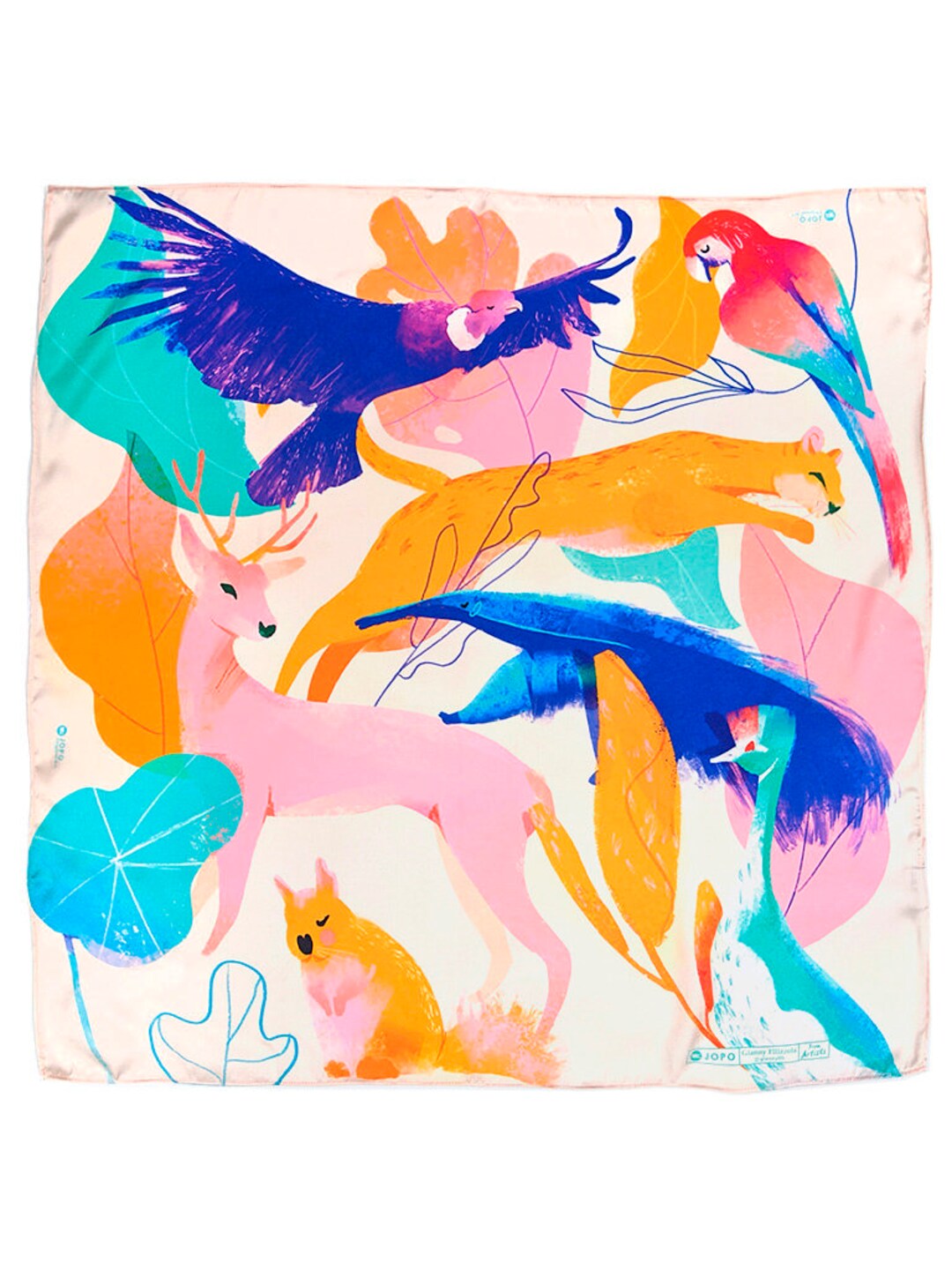Scarf "amazon" Some Endangered Species. Designs From Artists and ...