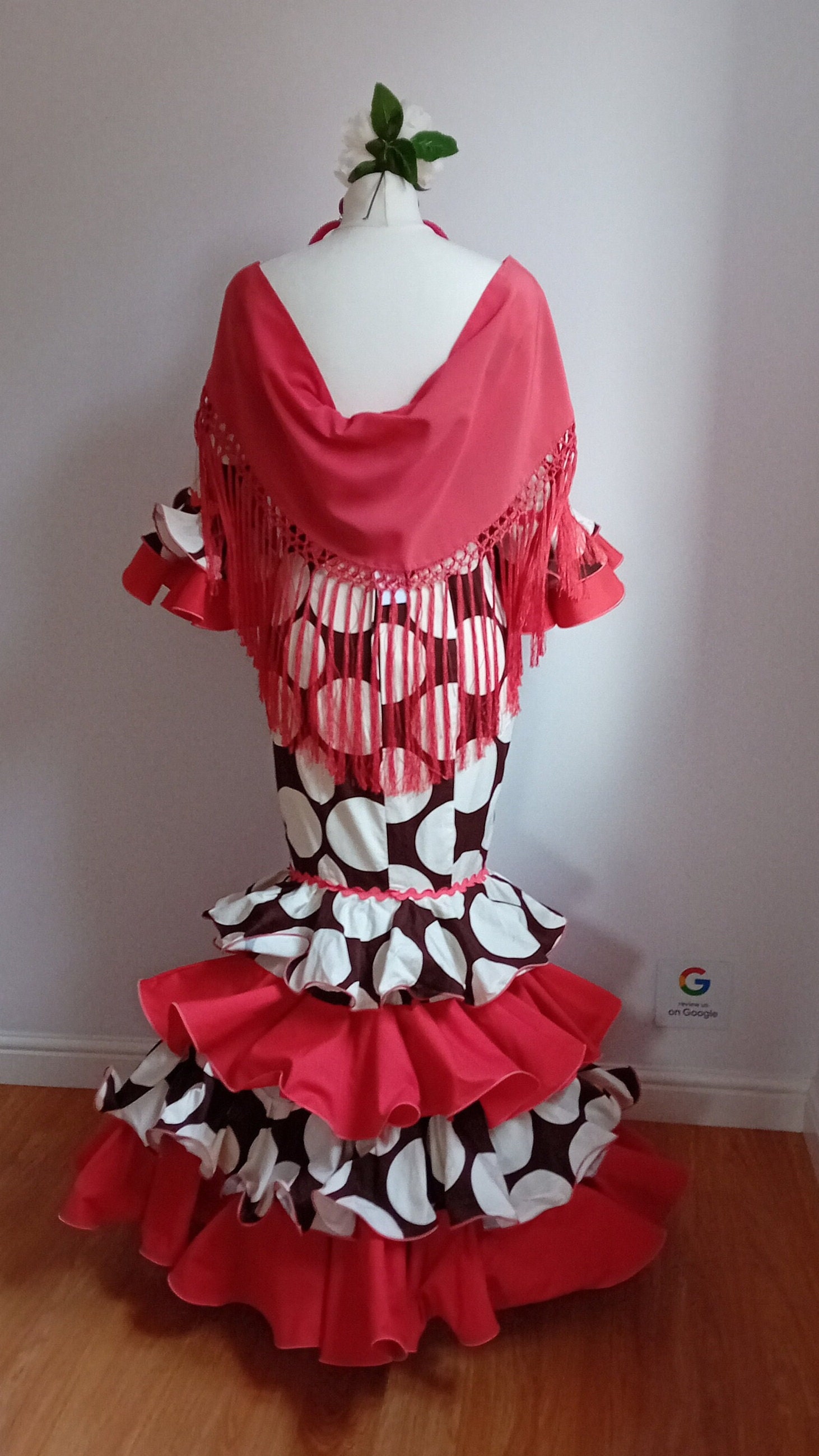 Authentic Spanish Flamenco Feria Dress, Ruffled Polka Dots Women's ...