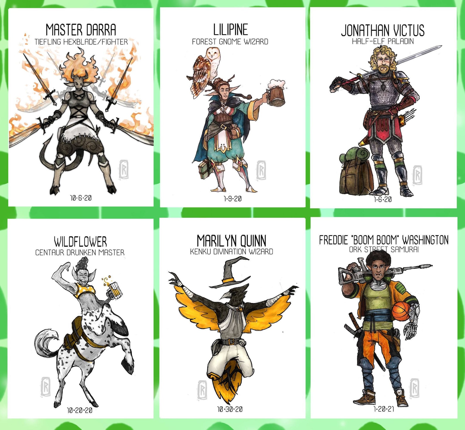 TTRPG Character Art D&D Shadowrun Pathfinder | Etsy