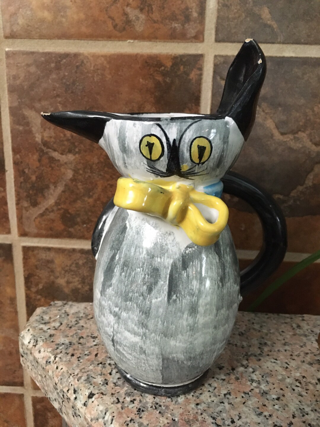 Vintage Cat Creamer Pitcher Itad 2 Shawnee Gray Creamer - Etsy