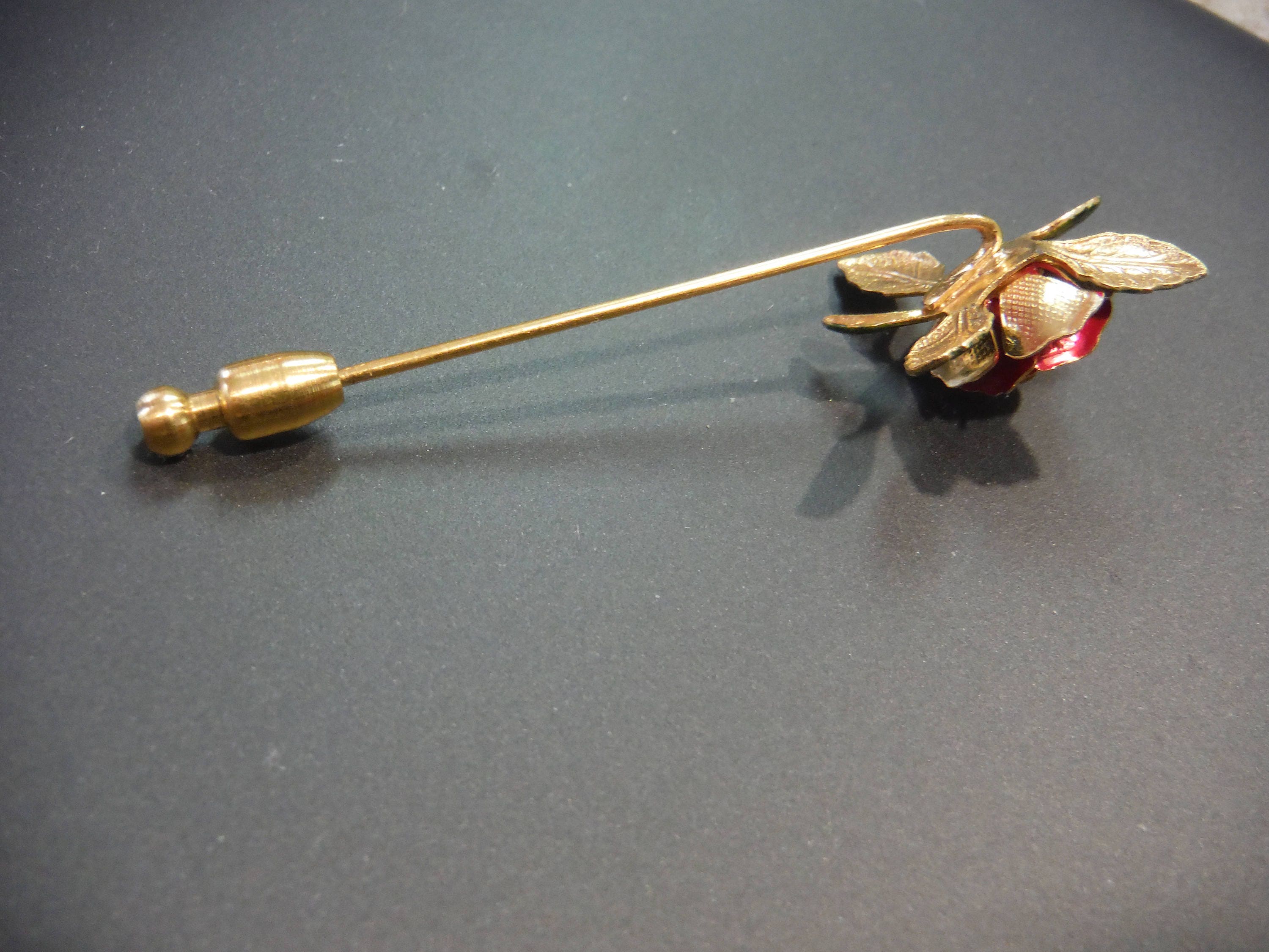 Franklin Mint the Lovers Rose Stick Pin - Etsy
