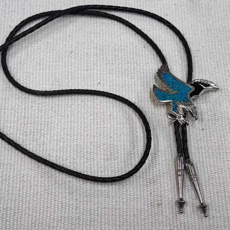 Bolo Ties Inlaid Turquoise - Etsy