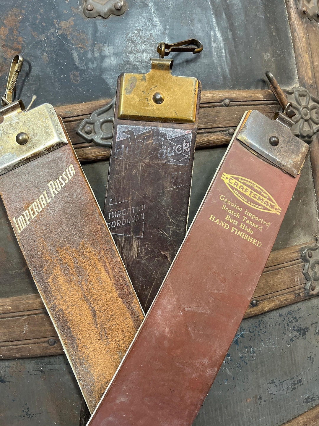 Vintage Razor Strops Sold Separately Imperial Russia Craftsman Duck ...