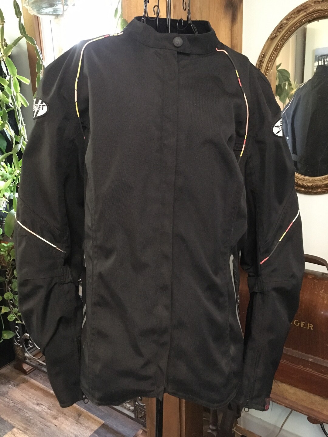 Joe Rocket Diva 1 Women Black With Pink Trim Motorcycle Jacket Size ...