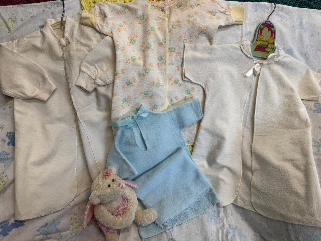 Vintage 1963 Baby Kimono Smock Sold Separately Layette Day Gown ...