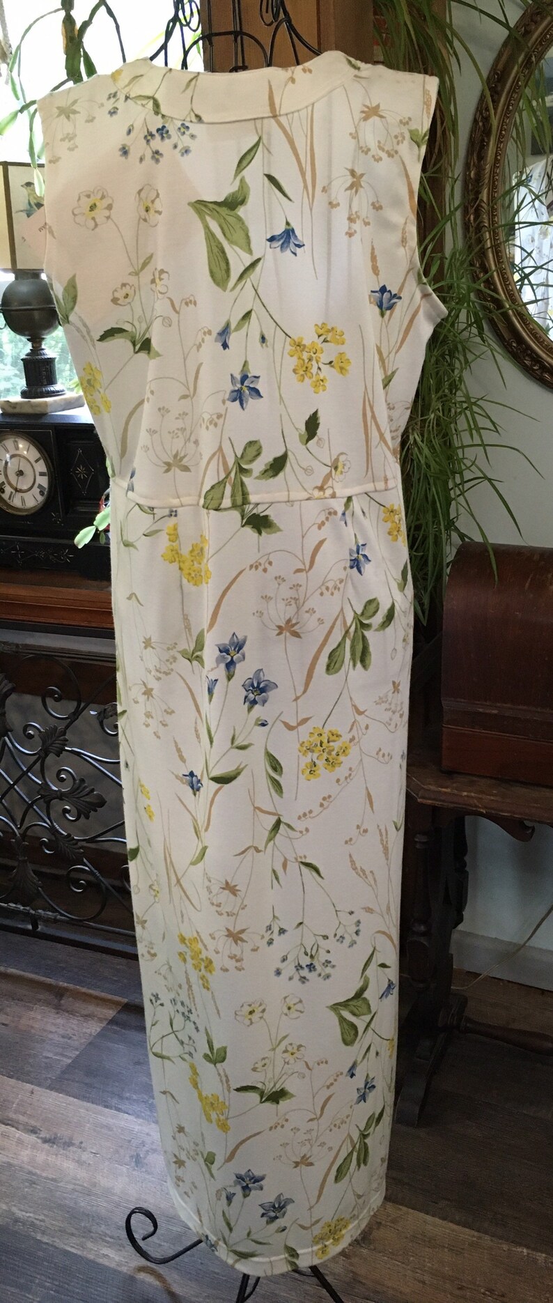 Bizzit Dress Sleeveless Long Floral Medium Coverup Nightgown - Etsy