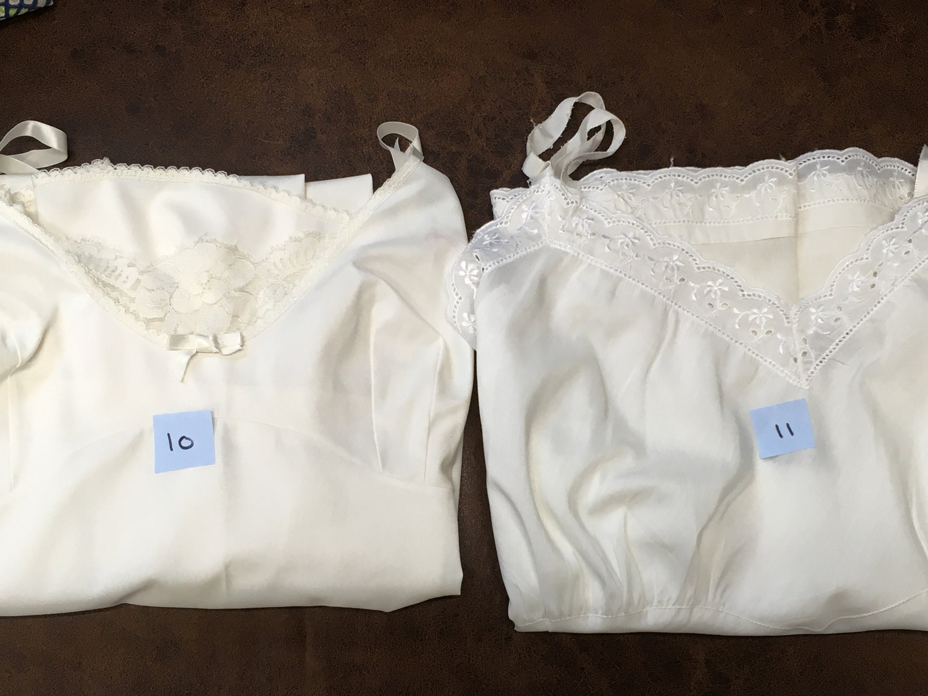 Vintage White Dress Slips 36 Two Separate Slips Lingerie - Etsy