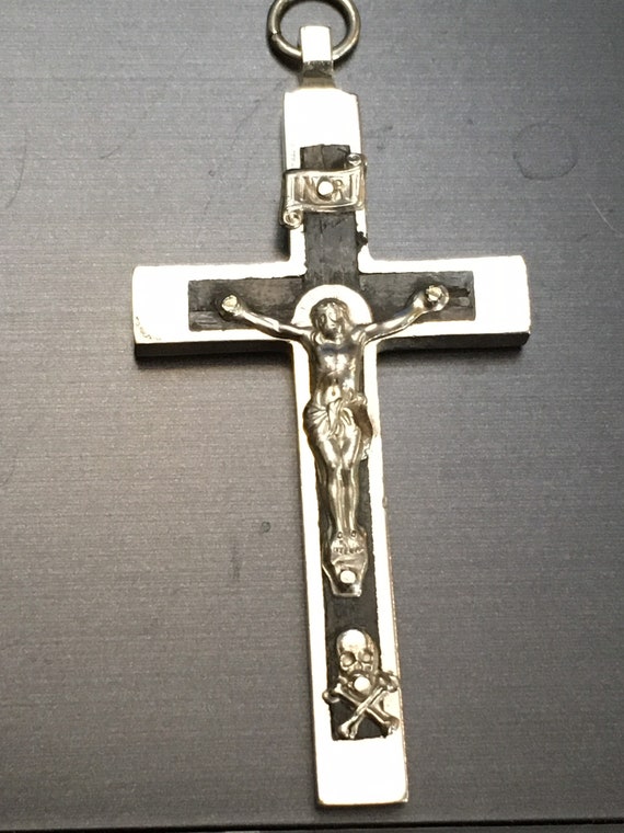 Antique Pectoral Crucifix Skull Cross Bones Germany Sacred - Etsy