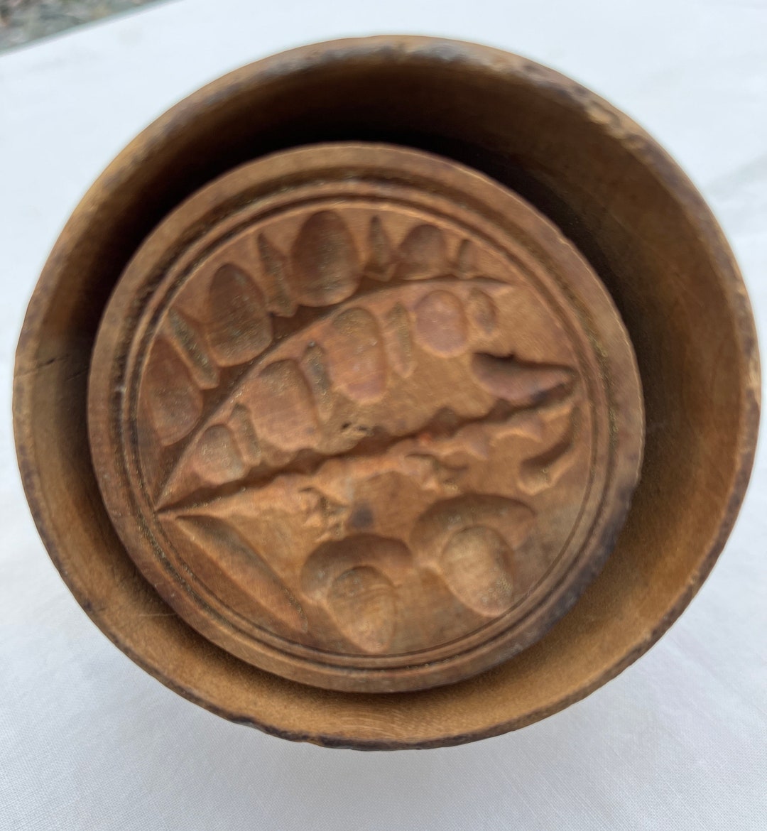 Antique Wooden Butter Mold Butter Press Decoration Farmhouse Decor - Etsy