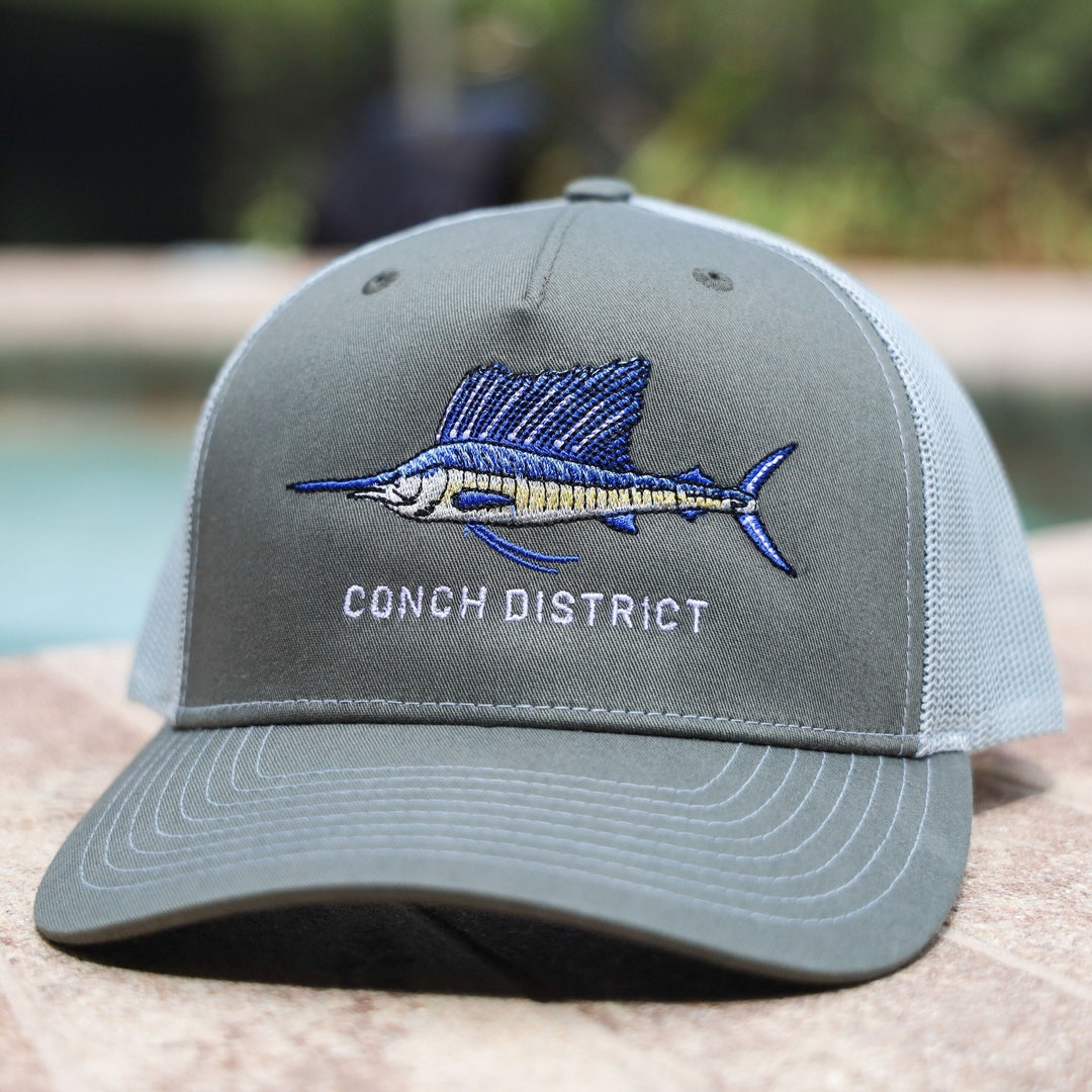 Embroidered Sailfish Hat Snapback Sailfish Captain Hat Sport Fishing ...