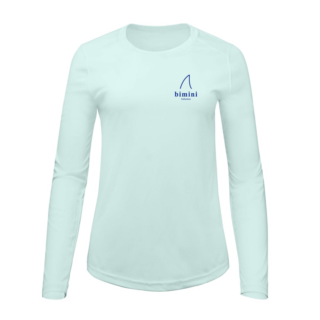 Bimini Shark Fin Shirt Sun Protection Shirt Custom Text Sun Shirts ...