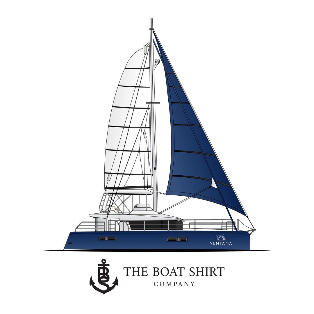 Custom Boat Drawing Boat Vector Line Art Draw Your Boat Your Boat ...