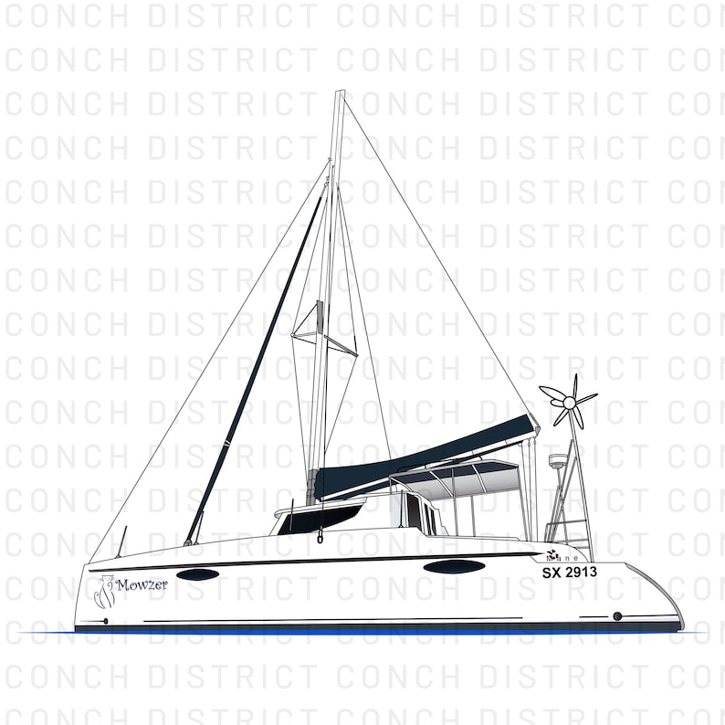 Custom Boat Drawing Boat Vector Line Art Draw Your Boat Your | Etsy