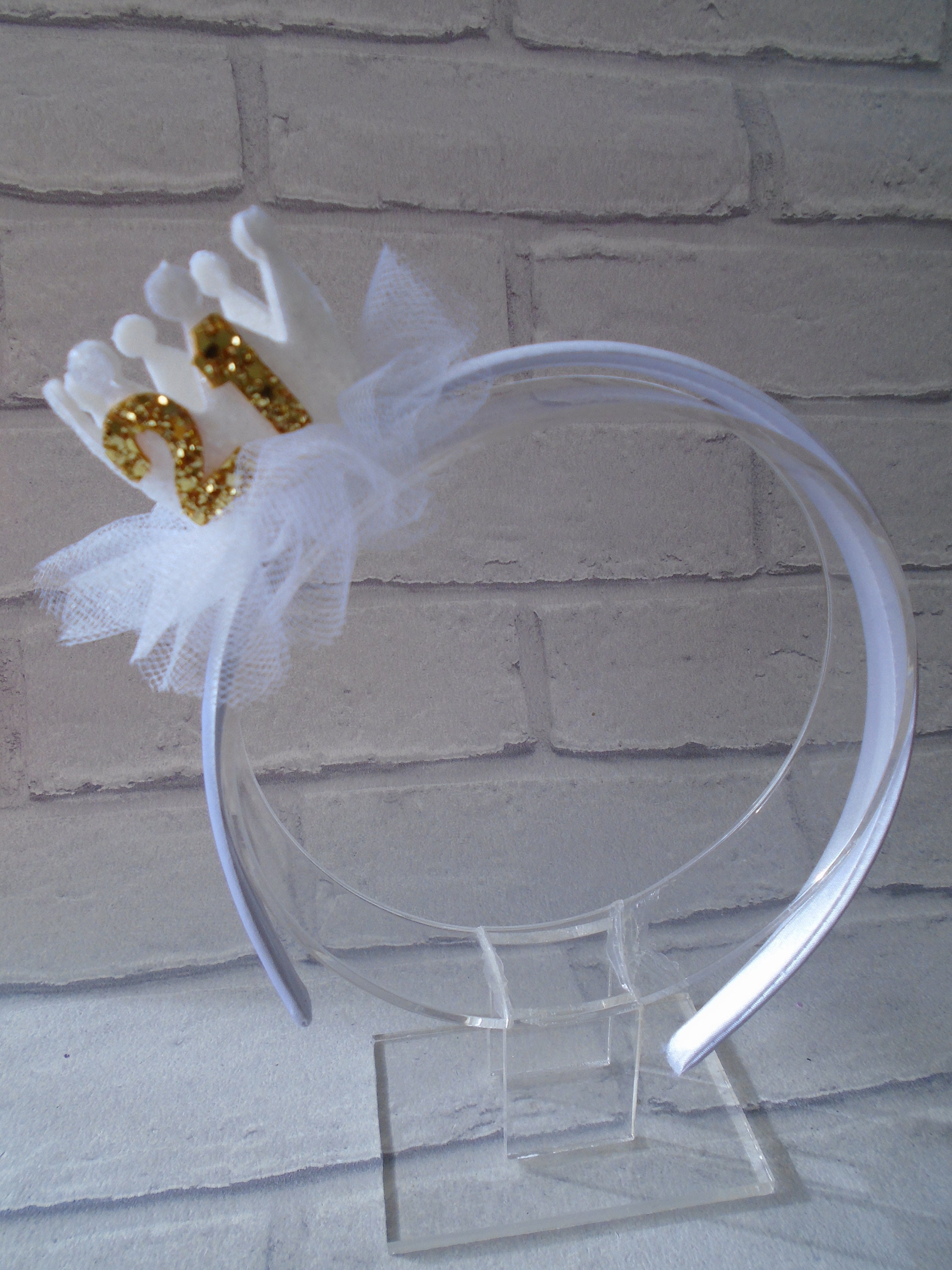 Birthday crown age headband choose age custom glitter crown | Etsy