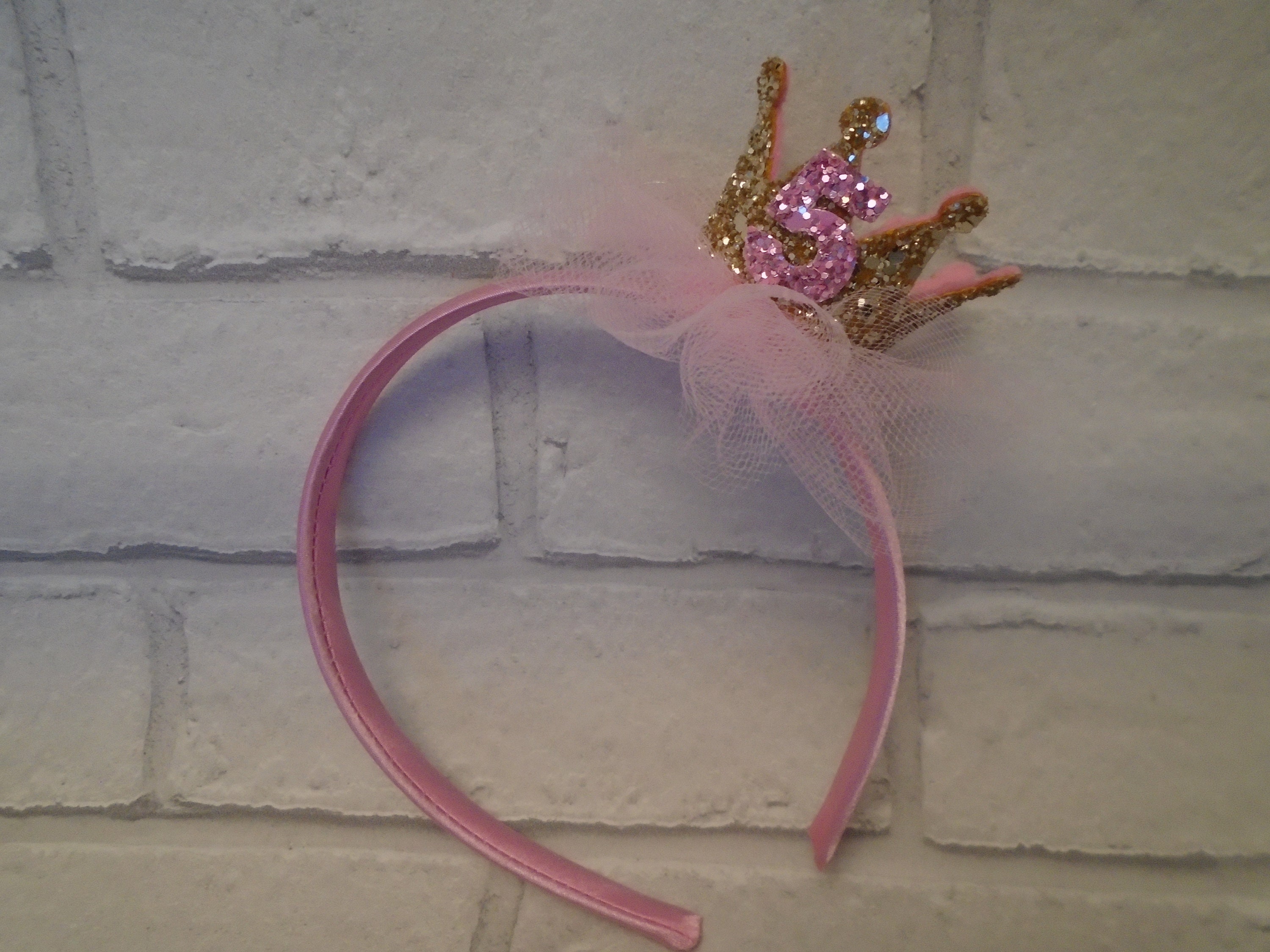 Birthday Crown Age Headband Choose Age Custom Glitter Crown - Etsy UK