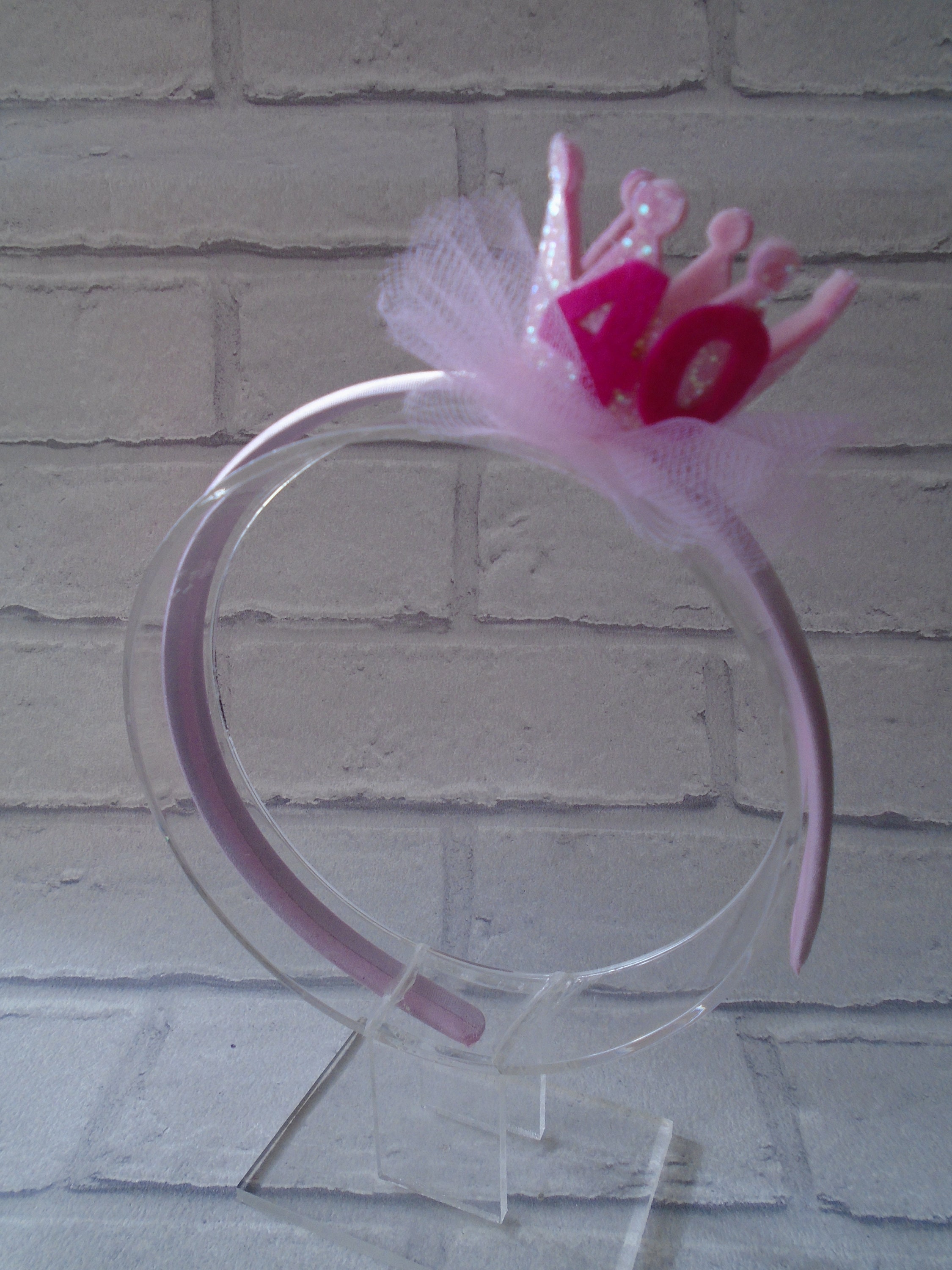 Birthday crown age headband choose age custom glitter crown | Etsy