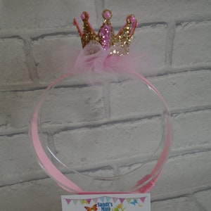 Birthday Crown Age Headband Choose Age Custom Glitter Crown Tulle ...